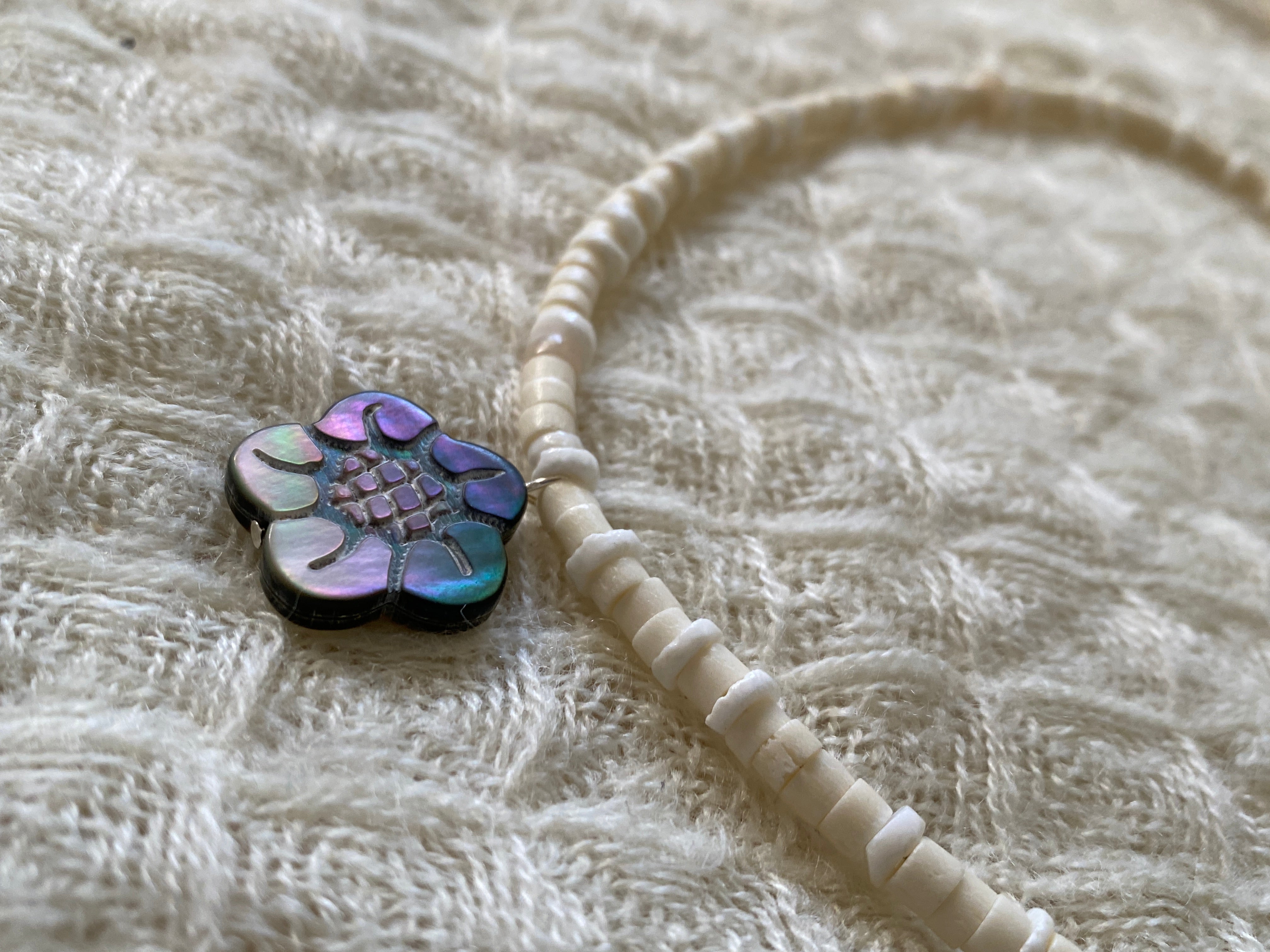 Abalone Flower Necklace – The Eco Jeweler
